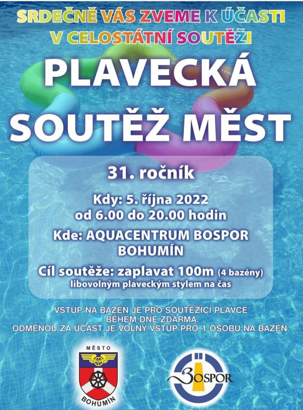 Pojď s námi plavat! | Střední škola, Bohumín, příspěvková organizace